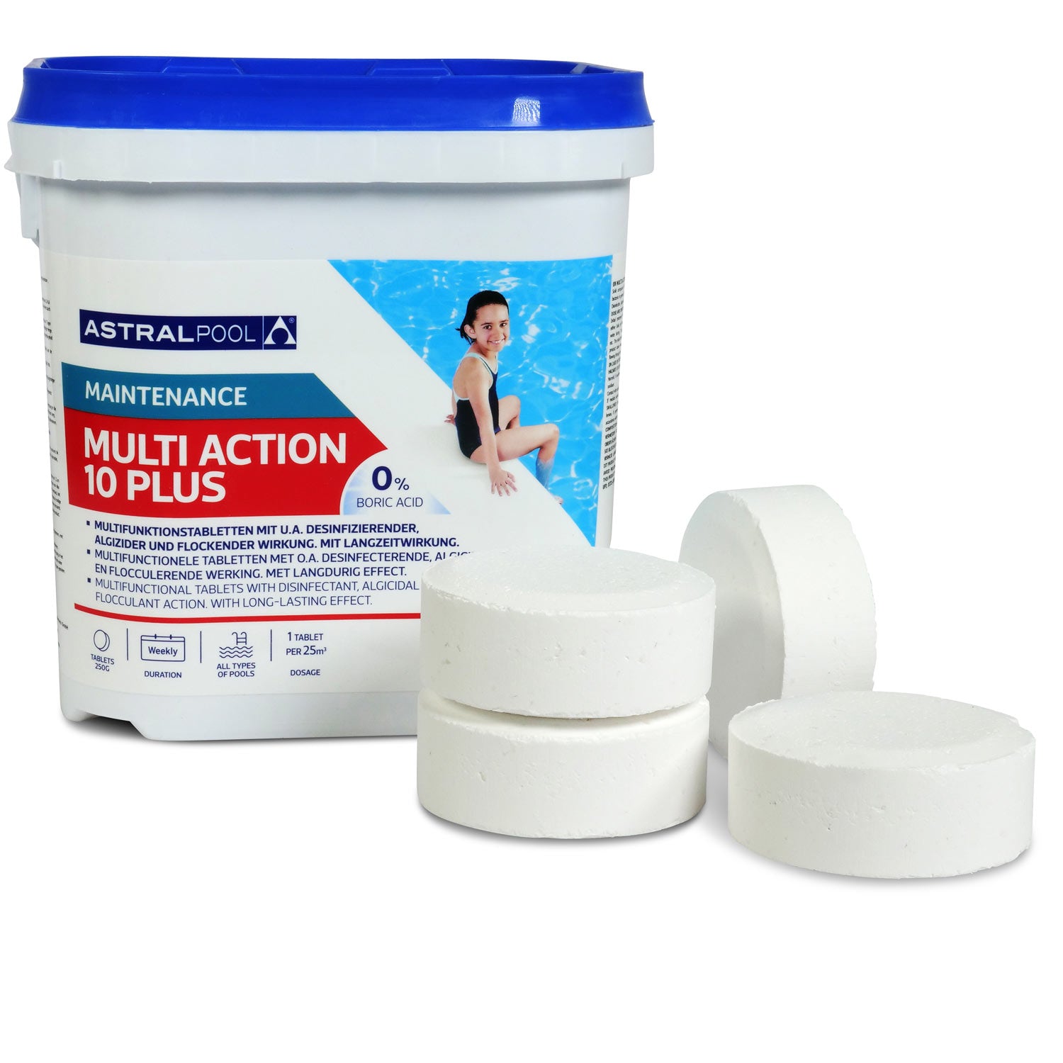 Astralpool Multi Action 10 Plus Tabletten (250g) – Poolchemie.at